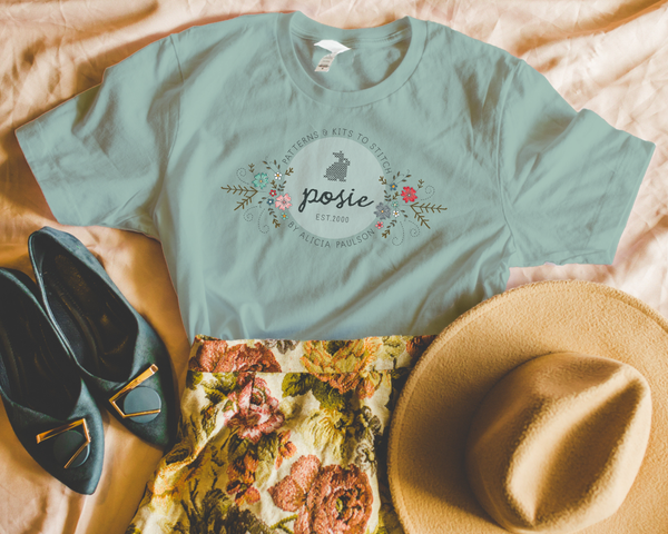 Posie Logo Tee Shirt – Posie: Patterns and Kits to Stitch by Alicia Paulson